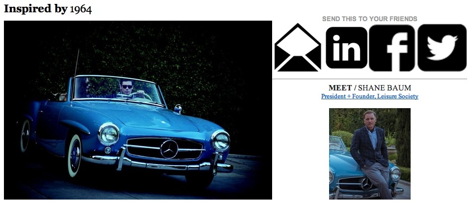 Shane Baum Featured in Condé Nast – Leisure Society